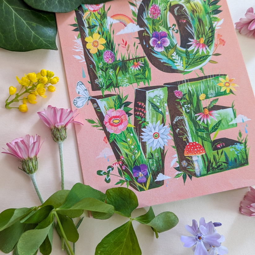 Carte Love de Katie Daisy – Octobre en Juillet
